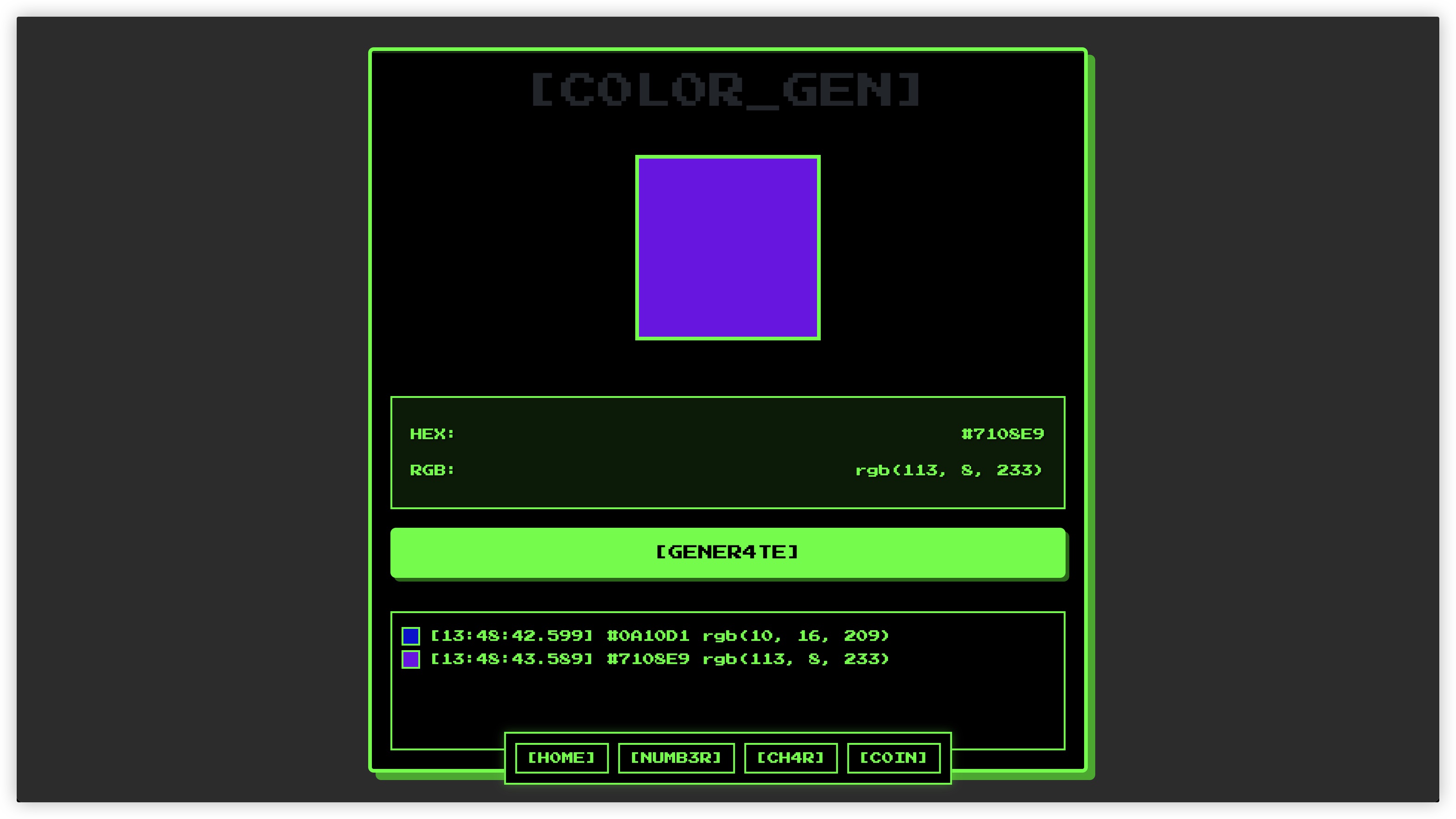 Color - Random Generator Tools