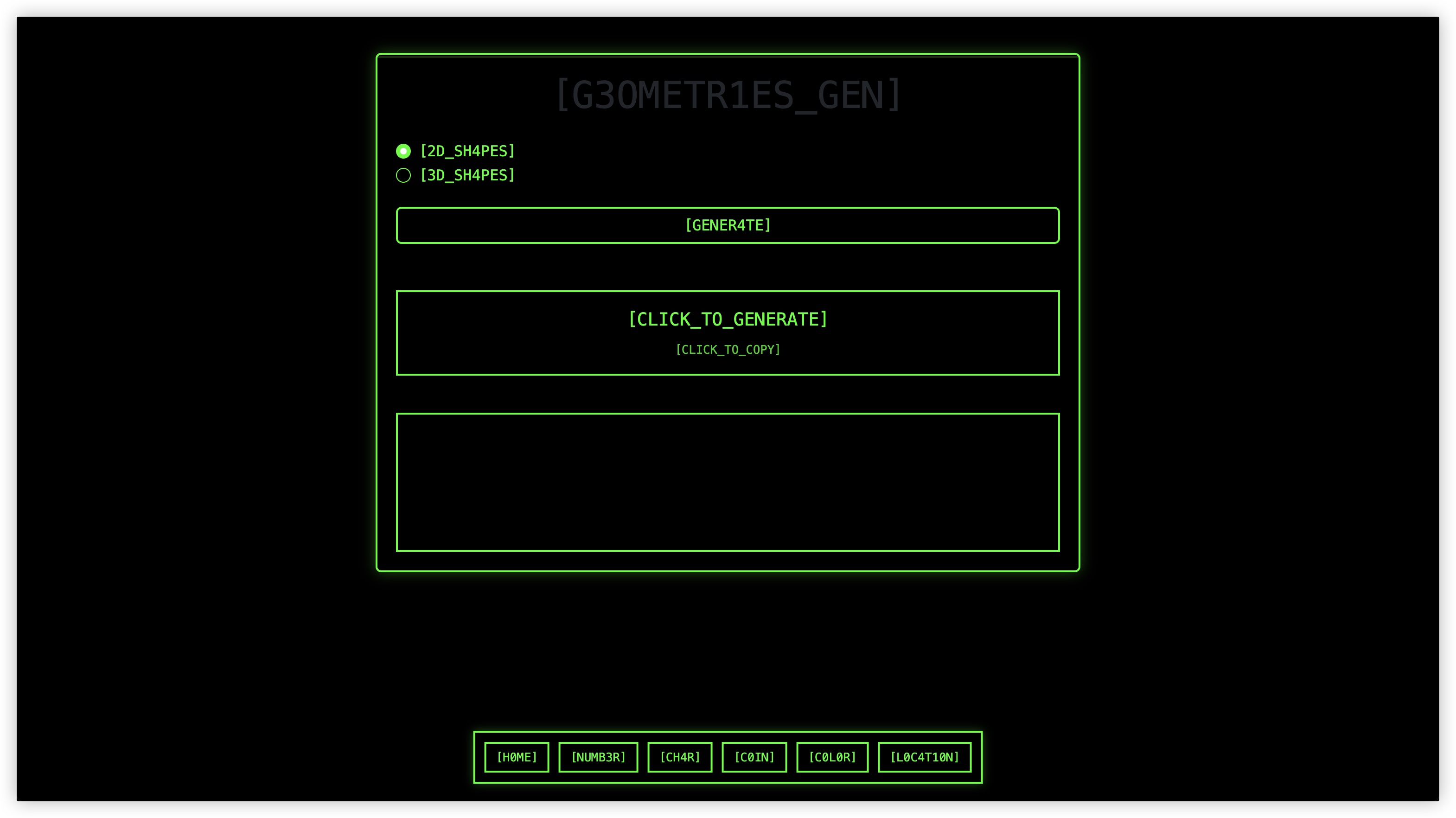 Random Geometry Generator